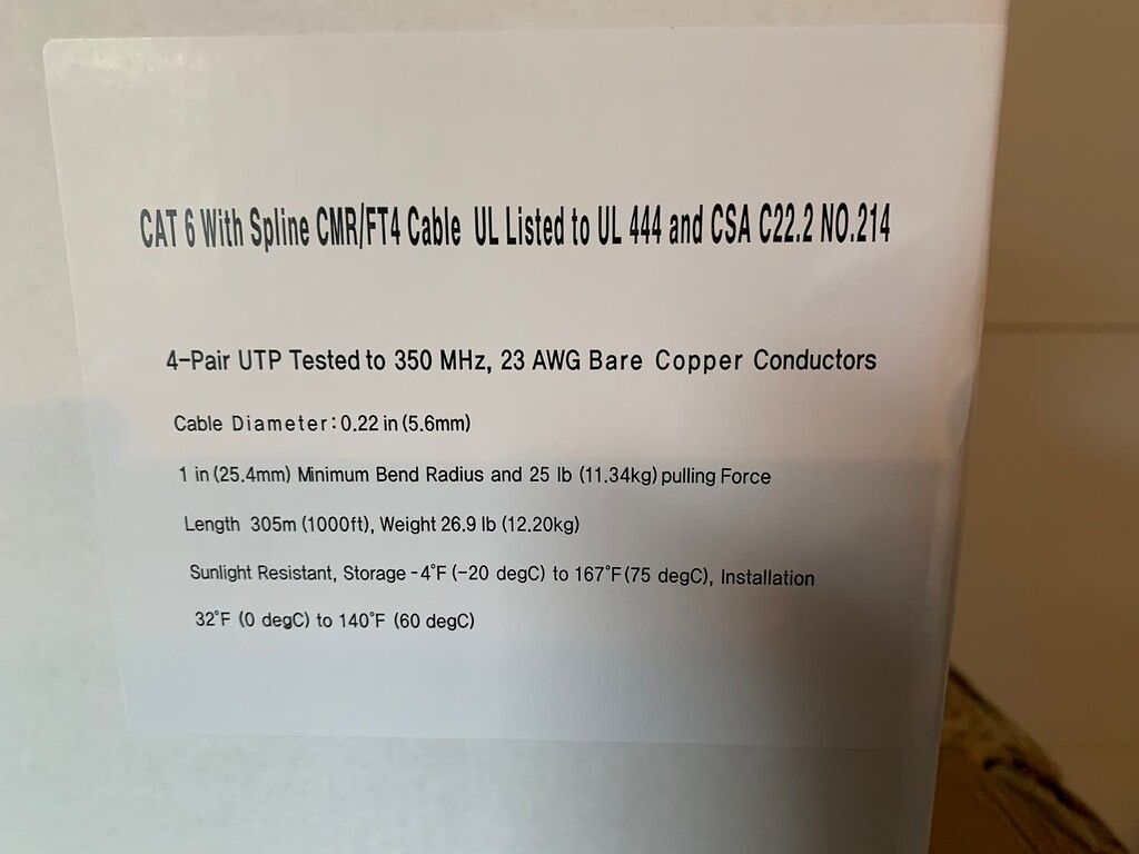 CAT6 cable test frequency does it matter? - Lawrence Systems Forums