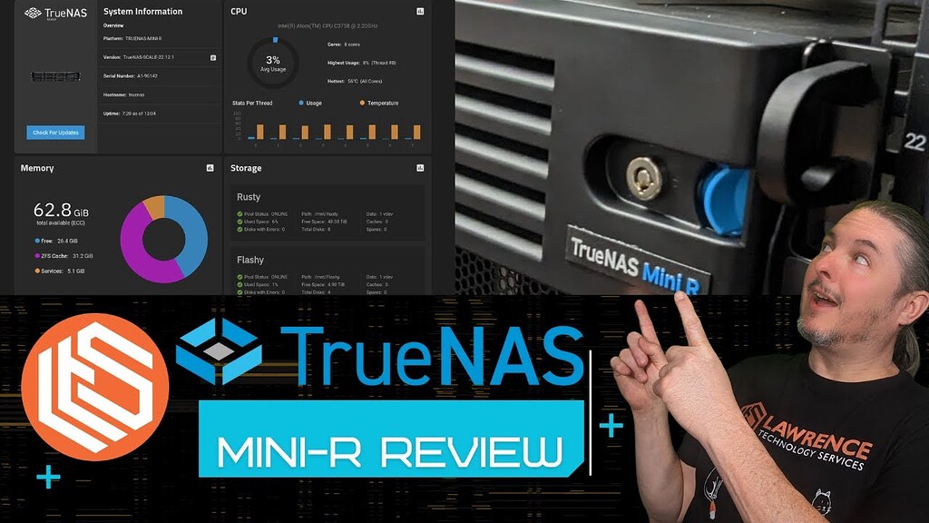 TrueNAS Mini R Review [YouTube Release] - Youtube Releases - Lawrence Systems Forums