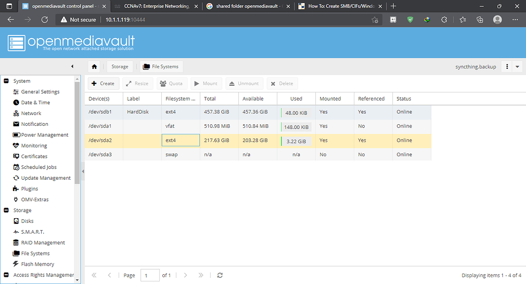 How To Make Partition In OMV Lawrence Systems Forums